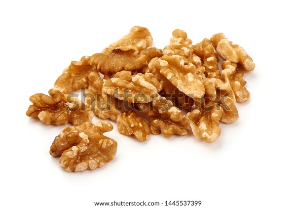 Walnut Kernel Nuts Closeup Isolated On Stock Photo (Edit Now) 1445537399