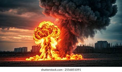 War Bombs Explosion Fire AI-generated image 2556850957 | Shutterstock