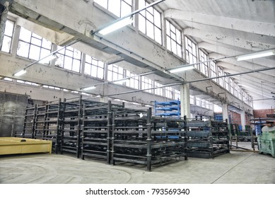 Warehouse Interior Metal Metal Elements Stock Photo 793569340 ...