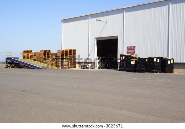Warehouse Loading Bay Pallets Stock Photo 3023671 | Shutterstock
