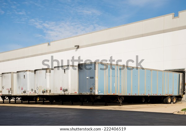 Warehouse Loading Docks Logistics Stock Photo (Edit Now) 222406519