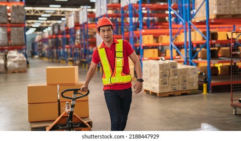 Warehouse Workers Walking Customers Checking Products Stock Photo ...