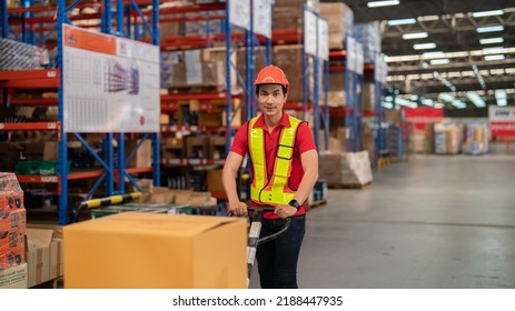 Warehouse Workers Walking Customers Checking Products Stock Photo ...