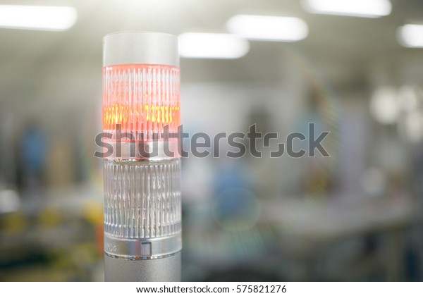 Warning Light Alarm Machine Working Stock Photo 575821276 | Shutterstock