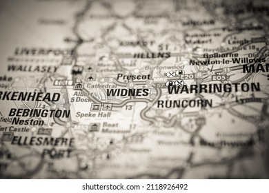 Warrington On Map Stock Photo 2118926492 | Shutterstock