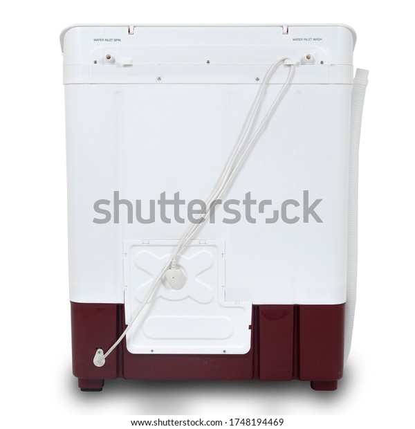 Washing Machine Different Angles White Background Stock Photo ...