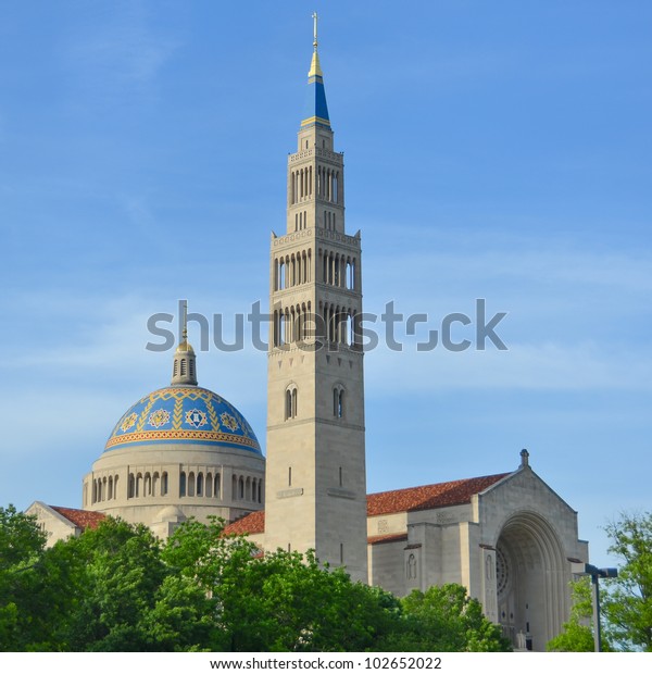 Washington Dc Basilica National Shrine Catholic Stock Photo 102652022 ... Washington Dc Basilica National Shrine Catholic Stock Photo 102652022 ...