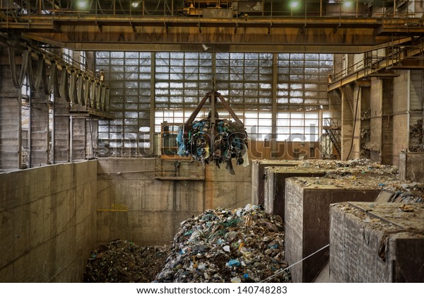 Waste Processing Plant Interior Garbage Stock Photo (Edit Now) 140748283