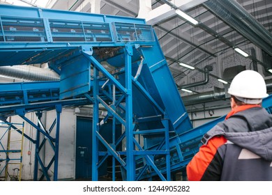 Waste Processing Plant Technological Process Acceptance Stock Photo ...