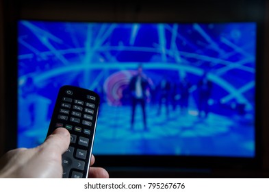 Watching Tv Using Remote Controller Stock Photo 795267676 | Shutterstock