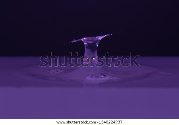 Water Drop Hitting Water Splash Art Stock Photo 1340224937 | Shutterstock
