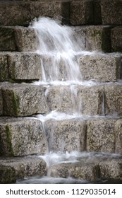 Water Flows Down Stone Steps Well Stock Photo 1129035014 | Shutterstock