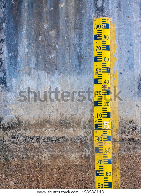 Water Level Scale Stock Photo 453536113 | Shutterstock