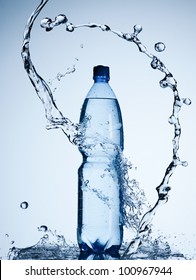 Water Bottle Drops Splash Stock Photo (Edit Now) 397402378