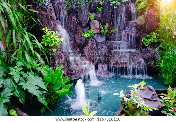 Waterfall Model Simulation Man Made Artificial Stock Photo 1167518110 ...