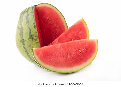 Watermelon Isolated On White Background Stock Photo 1928967272 ...