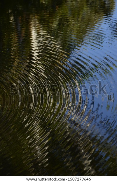 Waves On Puddle Surface Reflections Oxapampa Stock Photo 1507279646 ...