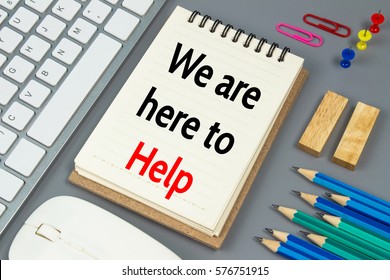 We Here Help Text Message On Stock Photo 576751915 | Shutterstock