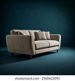 We See Sofa Three-quarter Angle Dark AI-generated image 2560648557 ...