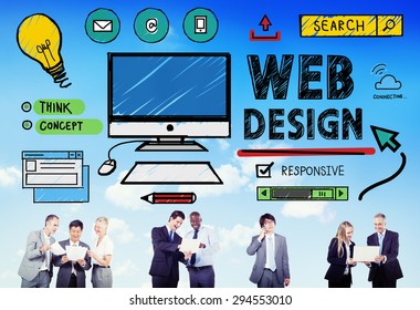 Web Design Development Style Ideas Interface Stock Photo 294553010 ...