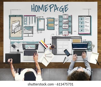 Web Template Layout Draft Sketch Stock Photo 612587840 | Shutterstock