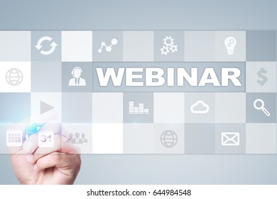 Webinar Elearning Online Education Concept Personal Stock Photo ...