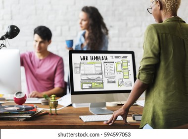 Website Development Layout Sketch Drawing Stock Photo (Edit Now) 601089071
