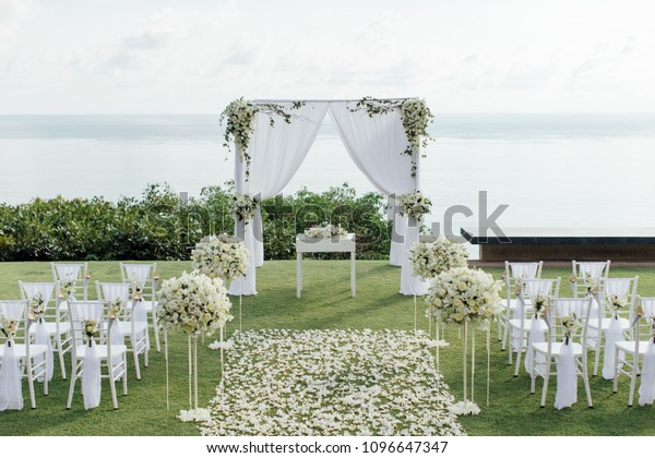 Wedding Ceremony Setup Stock Photo (Edit Now) 1096647347