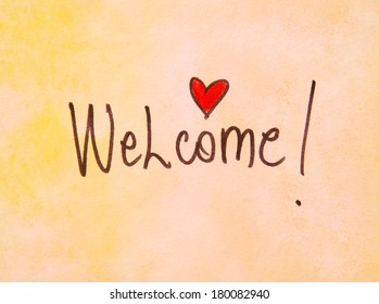 Welcome Message Stock Photo 180082940 | Shutterstock