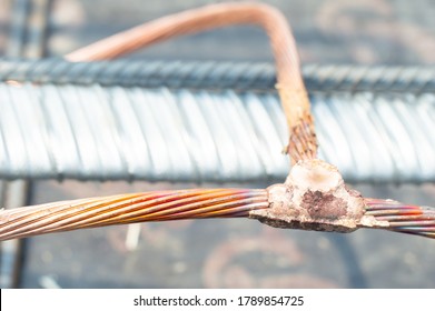 Welding Copper Ground Wire On Ground Stock Photo 1789854725 | Shutterstock