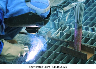 Welding Grating Construcion Stock Photo 1111505225 | Shutterstock