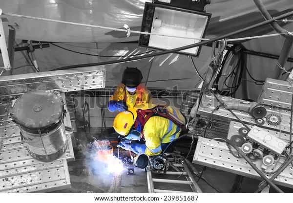 Welding Work Shop Stock Photo (Edit Now) 239851687