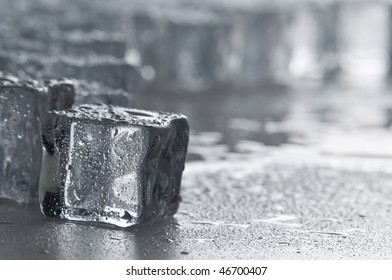 Wet Ice Cubes Objects Over Water Stock Photo 46700407 | Shutterstock