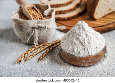 Wheat Flour On Table Stock Photo 483662446 | Shutterstock