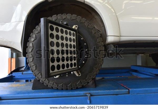 Wheel Alignment Sensor Technical Inspection Car Stock Photo 2065719839 ...