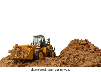 Wheel Loader Digging Soil Construction Site Stock Photo 2153849261 ...