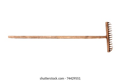 White Background Rake Stock Photo 74429551 | Shutterstock