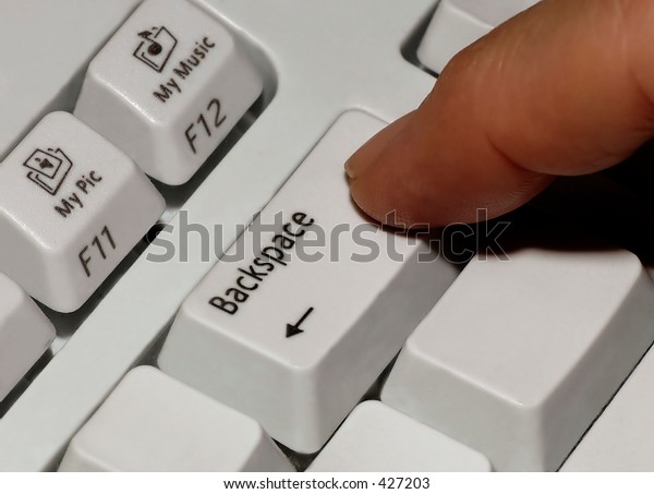 White Backspace Key Stock Photo 427203 | Shutterstock