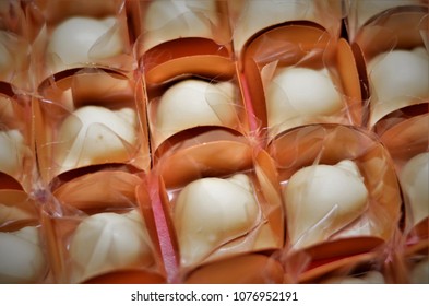 White Chocolate Candy Shell Shape Stock Photo 1076952191 | Shutterstock