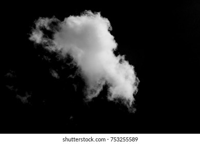 White Cloud Black Background Stock Photo 753255589 | Shutterstock