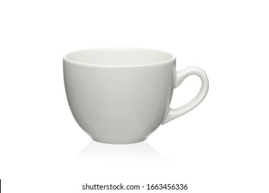 White Tea Cup Mockup Design Isolated Stock Illustration 1389965204