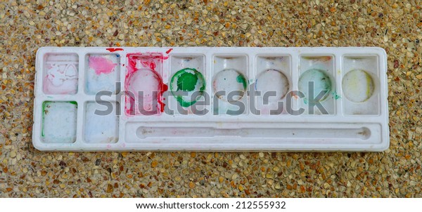 White Dirty Rectangular Color Palette Stock Photo 212555932 | Shutterstock