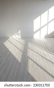 White Empty Loft Interior Window Shadow Stock Photo 230311705 ...