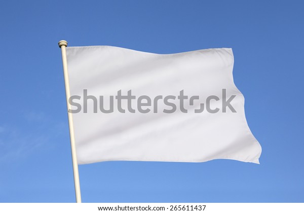 White Flag Internationally Recognized Symbol Surrender Stock Photo ...