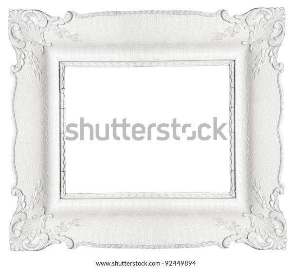 White Frame Isolated On White Background Stock Photo (Edit Now) 92449894