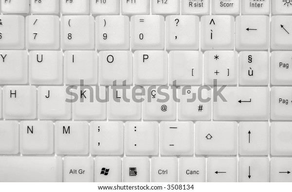 White Keyboard Background Stock Photo 3508134 | Shutterstock