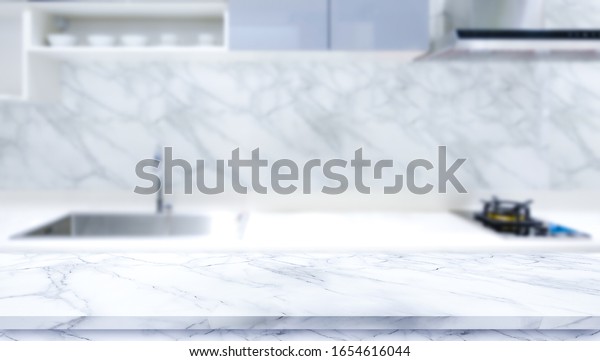 White Marble Texture Table Top On Stock Photo 1654616044 | Shutterstock