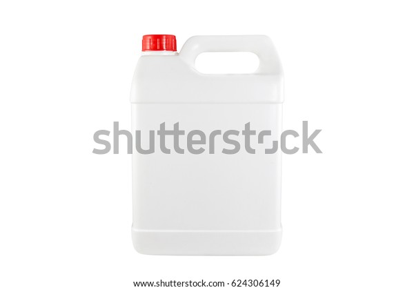 White Plastic Container Red Cap On Stock Photo (Edit Now) 624306149