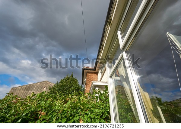 White Plastic Window Frame Example Stock Photo 2196721235 | Shutterstock