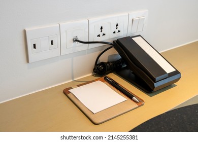 White Power Socket Switch Black Phone Stock Photo 2145255381 | Shutterstock